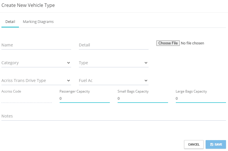 Create and manage vehicle types | Speed Auto Systems
